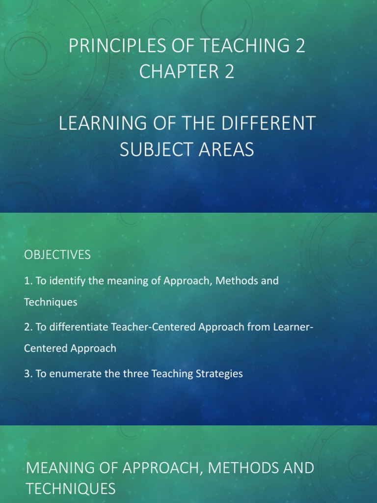Principles of Teaching 2 Report 1 | PDF | Teachers | Expert