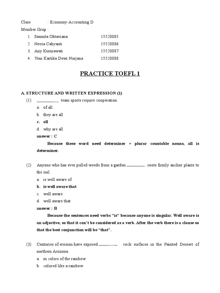 Toefl 1 | PDF | Sun | Planets