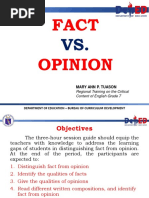 FACT AND OPINION Powerpoint | PDF