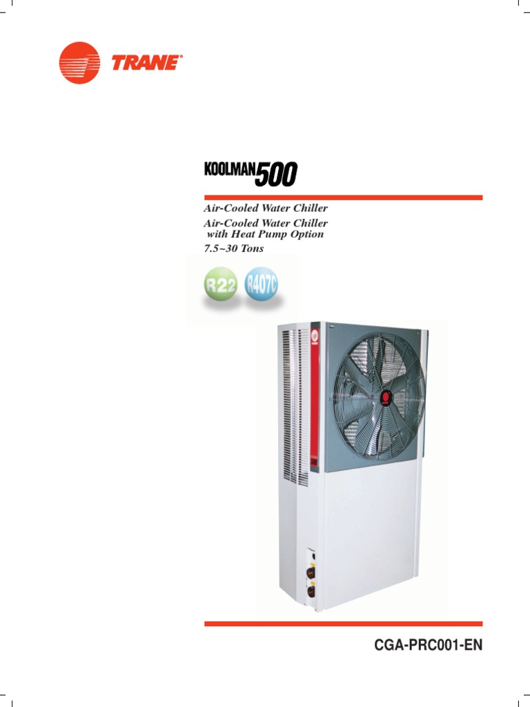 Catalogo Unidad Enfriadora Trane R-407C PDF | PDF | Air Conditioning | Hvac