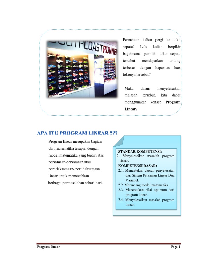 Modul Program Linear PDF | PDF
