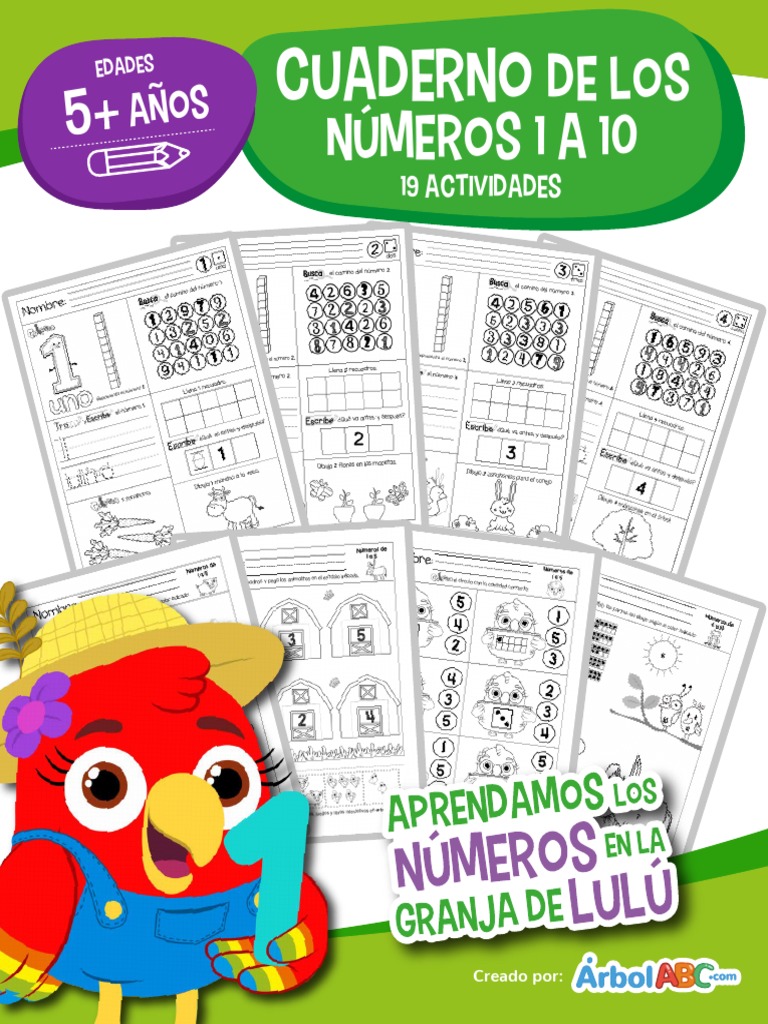 Cuaderno Numeros-1a10 PDF | PDF | Color | Ocio