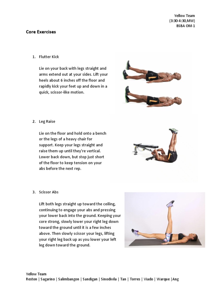 Core Exercises | PDF