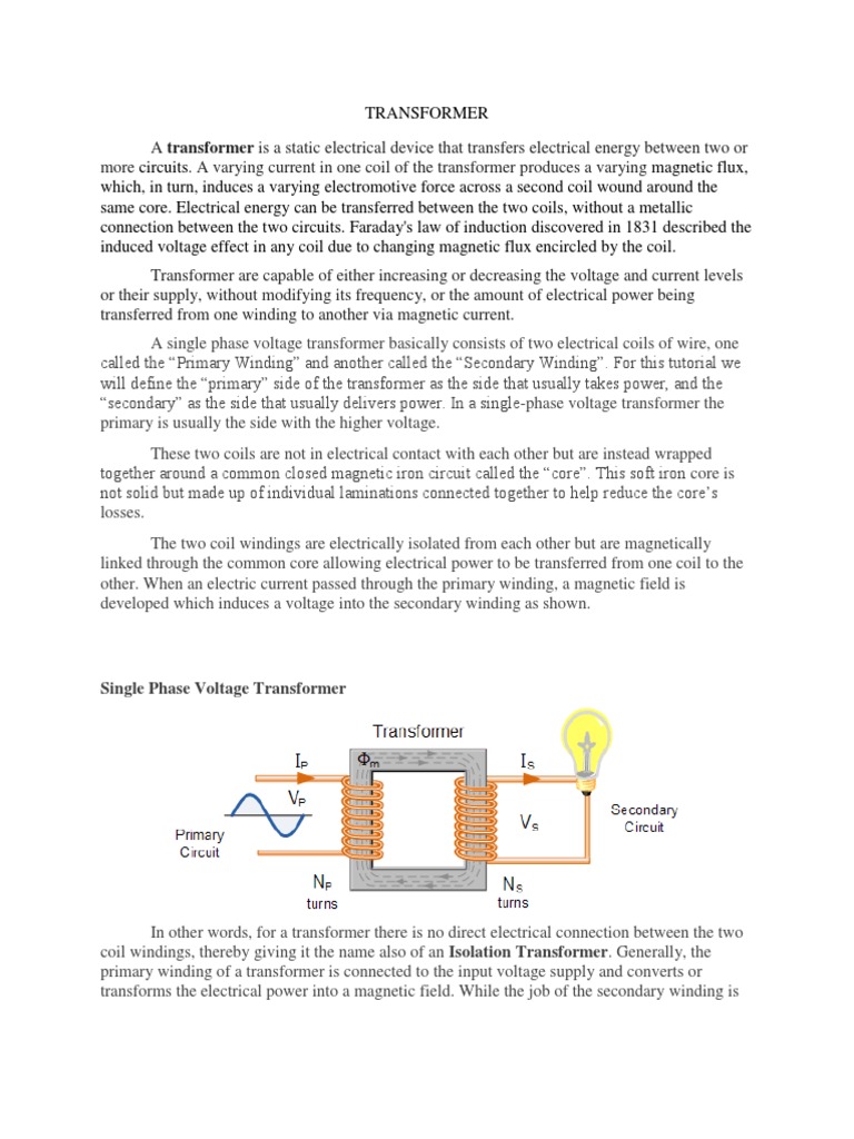 Theory Transformer 2 | PDF | Transformer | Electromagnetic Induction