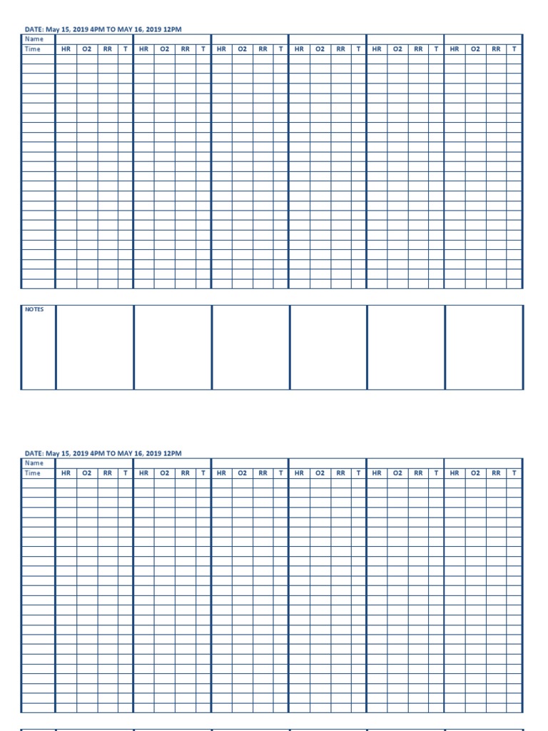 Monitoring Sheet Nicu | PDF