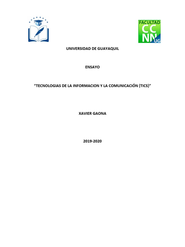 Tecnologias De La Informacion Y La Comunicación Tics Pdf