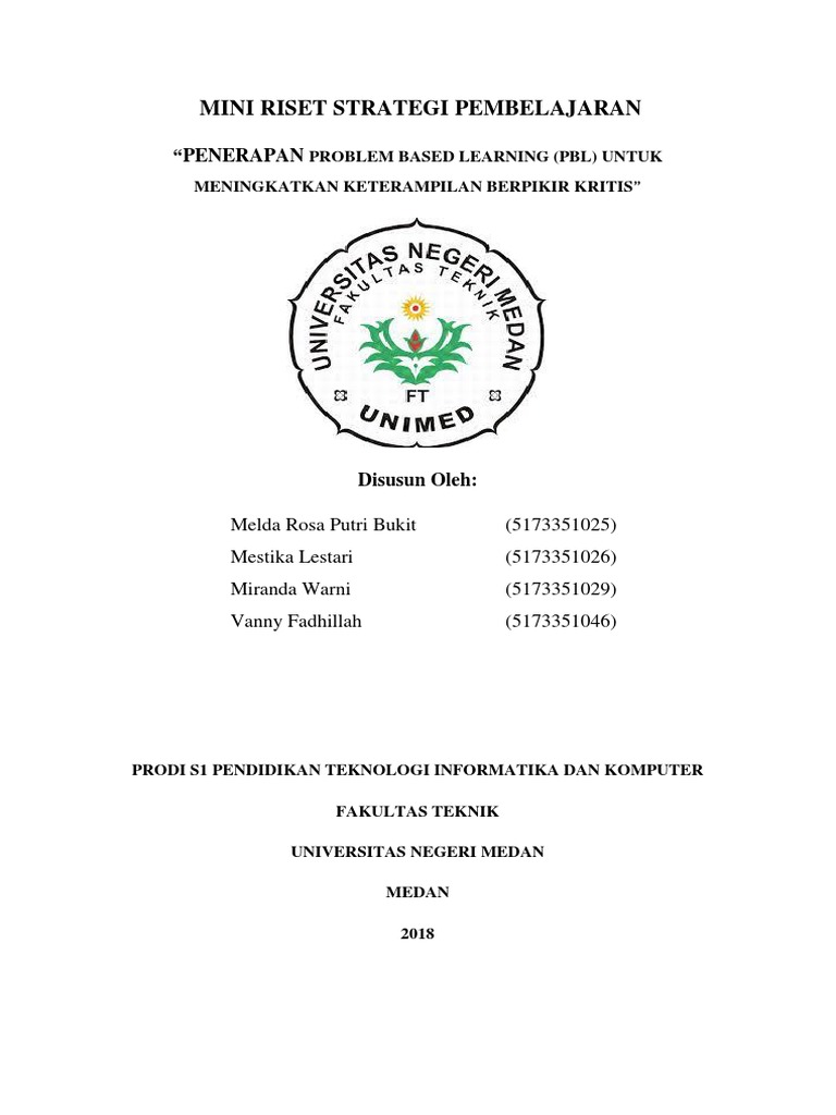 Mini Riset Strategi Pembelajaran | PDF