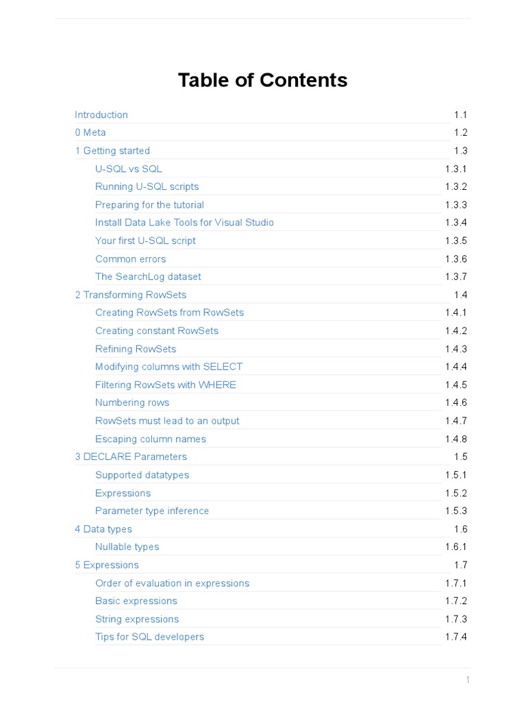 Usql Tutorial PDF | PDF | Comma Separated Values | Data Type