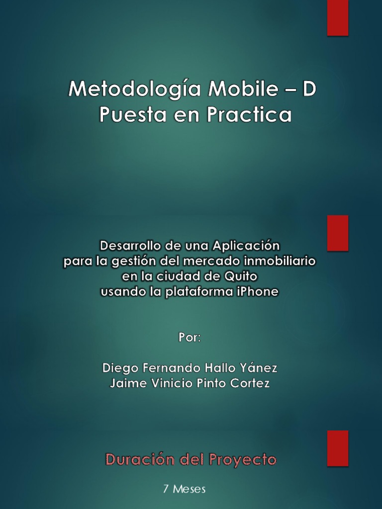Metodologia Mobile D | Aplicación movil | Sistema operativo