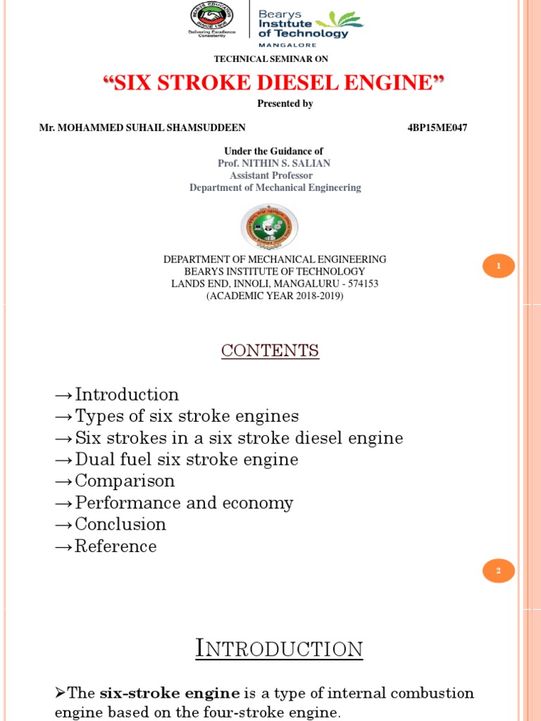 6 Stroke Engine | PDF | Internal Combustion Engine | Diesel Engine