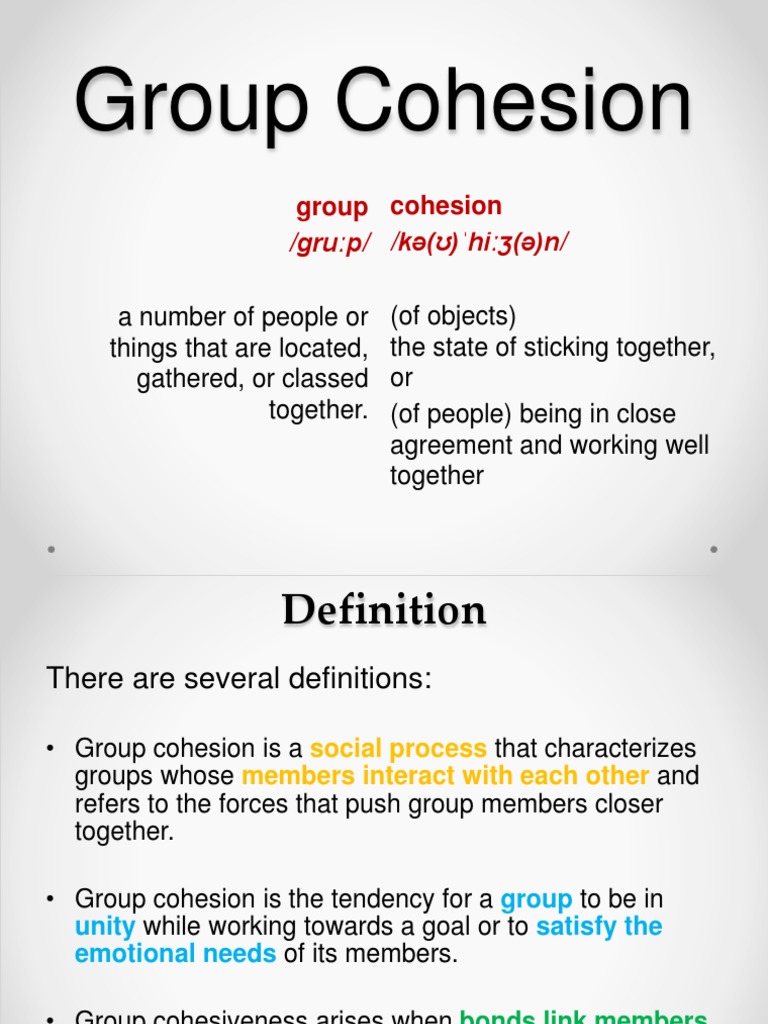 Group | PDF | Group Cohesiveness | Social Group