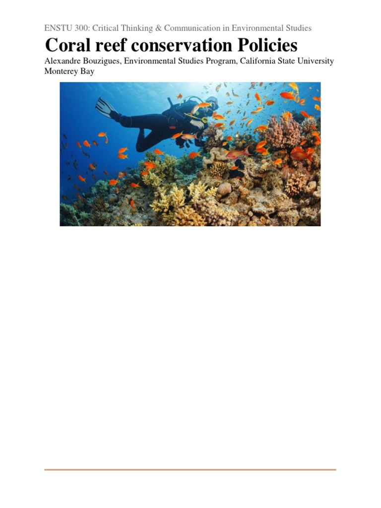 Coral Reefs Fact Sheet 2 | PDF | Endangered Species Act Of 1973 ...