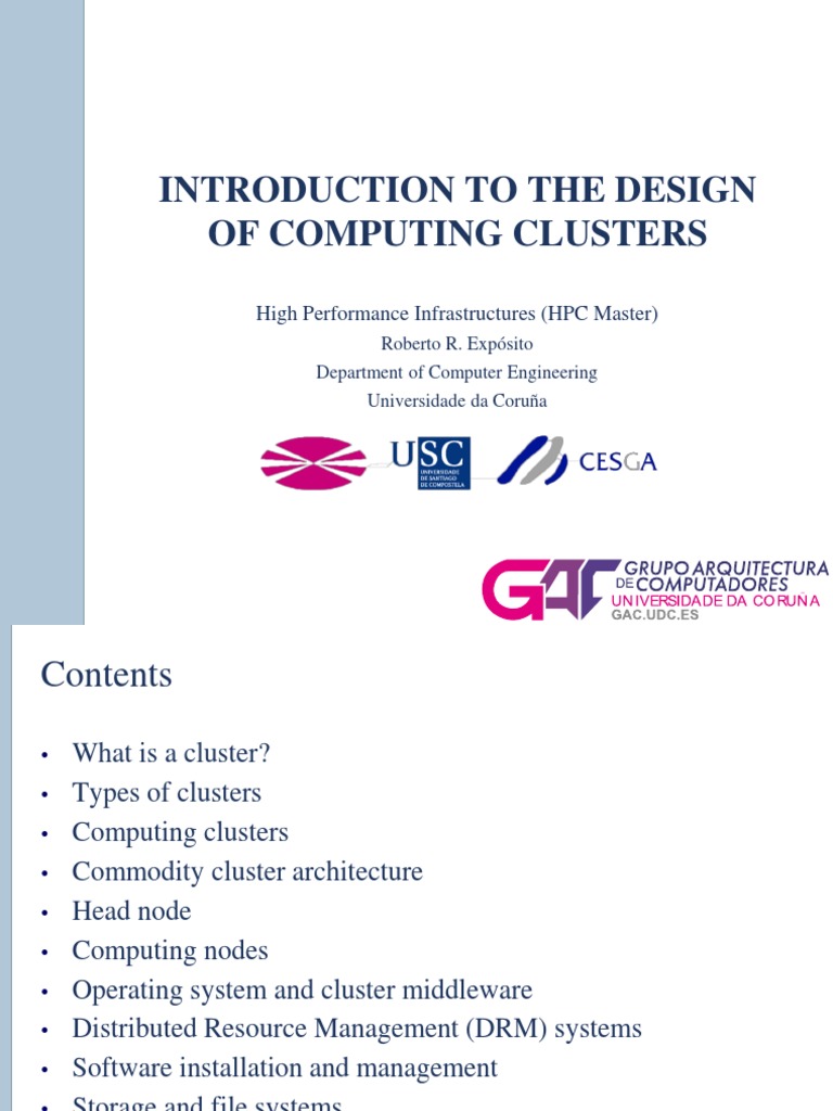Computing Cluster Design Guide | PDF | Computer Cluster | Linux