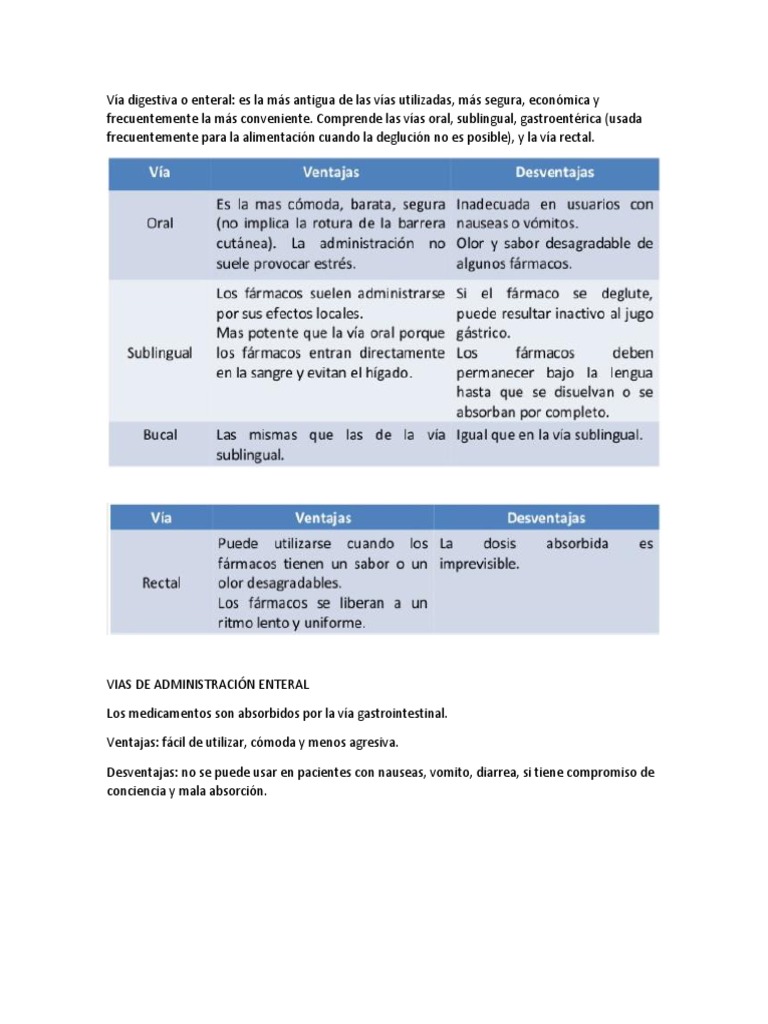 Vía Digestiva o Enteral | PDF