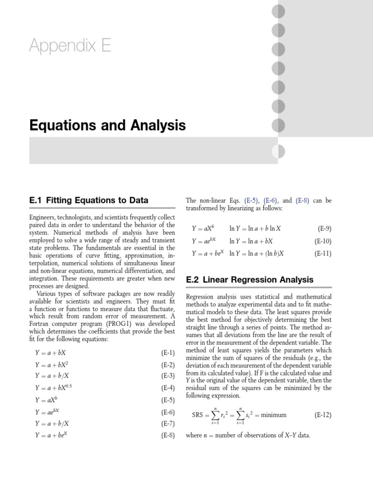 Appendix E Equations A 2010 Ludwig S Applied Process Design For ...