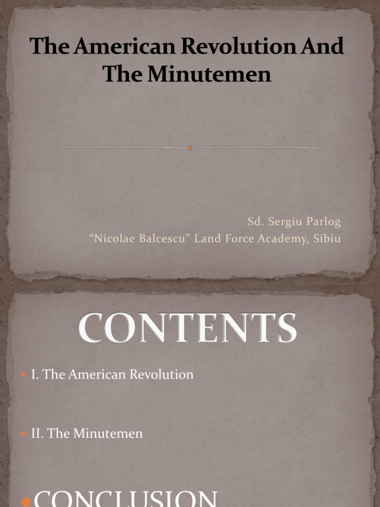 The American Revolution and The Minutemen | PDF