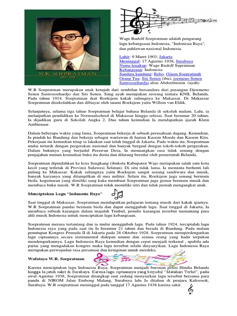 WR Soepratman | PDF