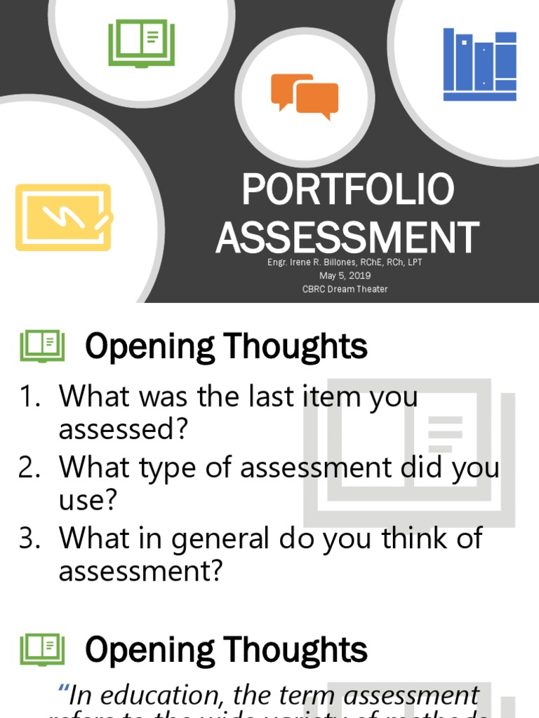 Portfolio Assessment | PDF | Educational Assessment | Rubric (Academic)