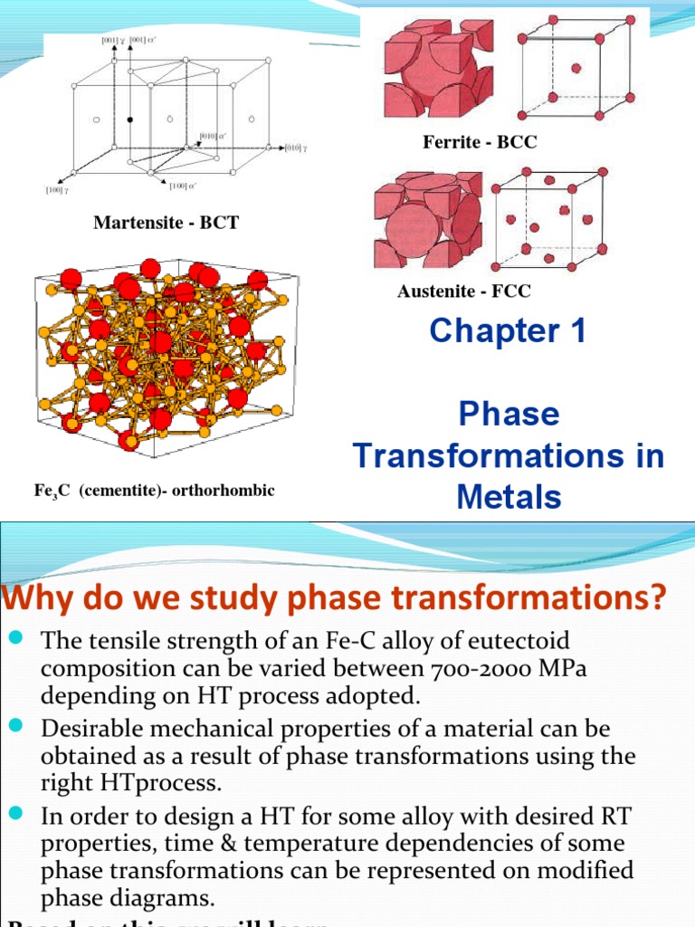 Phase Transformations in Metals Overview | PDF | Heat Treating | Steel