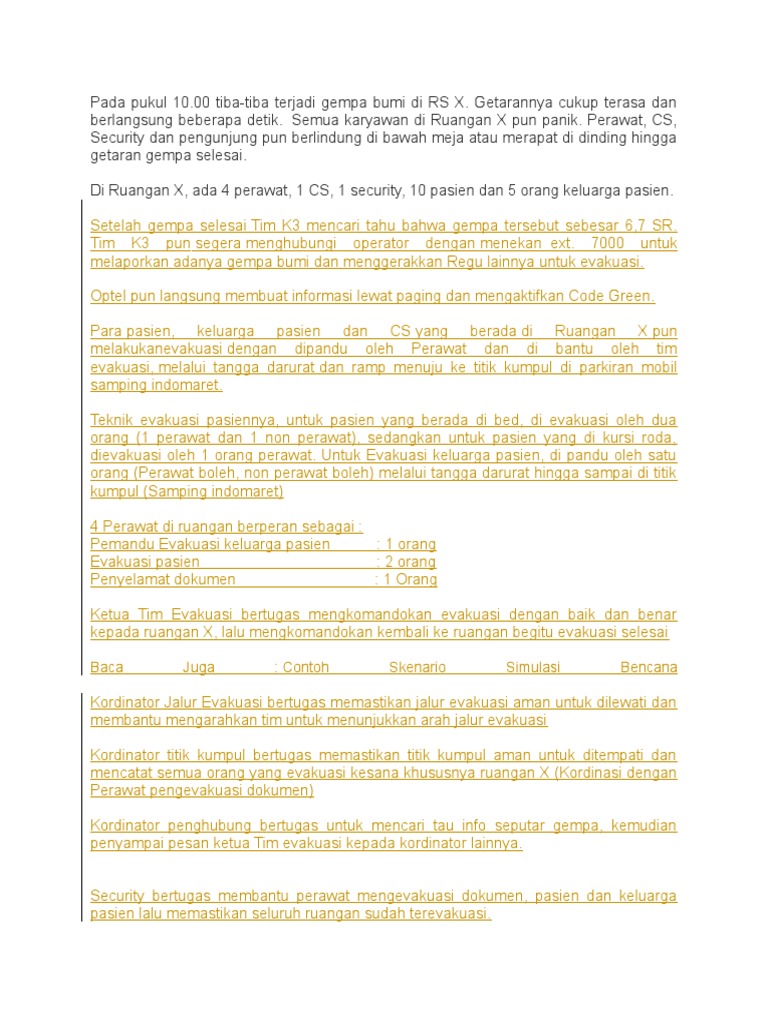 Skenario Gempa | PDF