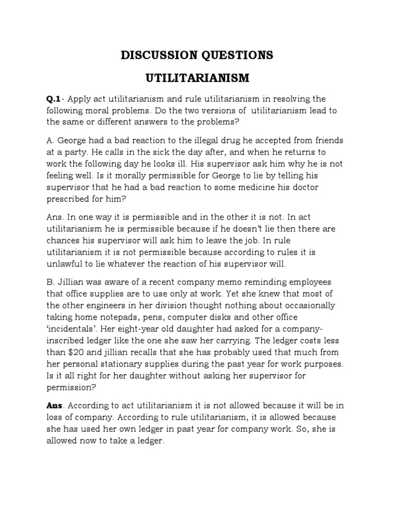 Discussion Questions | PDF | Happiness | Contentment