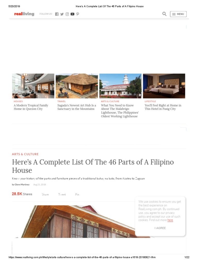 Here’s a Complete List of the 46 Parts of a Filipino House | Http ...