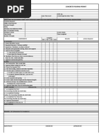 Concrete Pre-Pour Checklist | PDF | Concrete | Economic Sectors