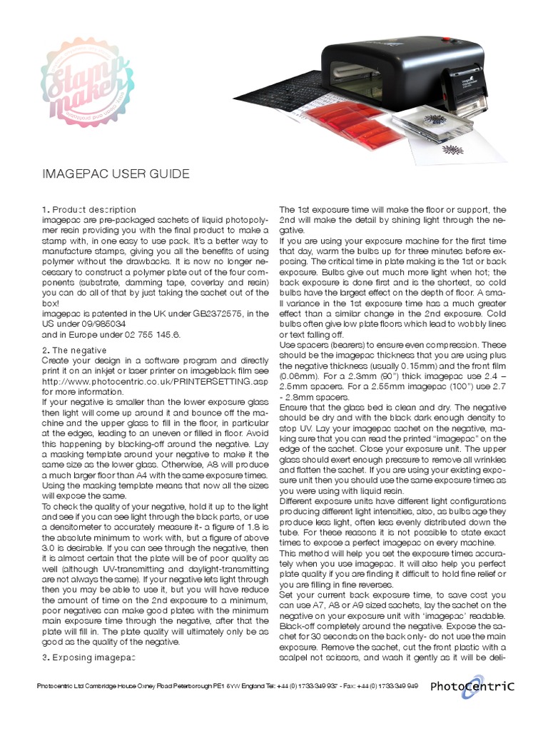 Imagepac User Guide Ok | PDF | Exposure (Photography) | Water