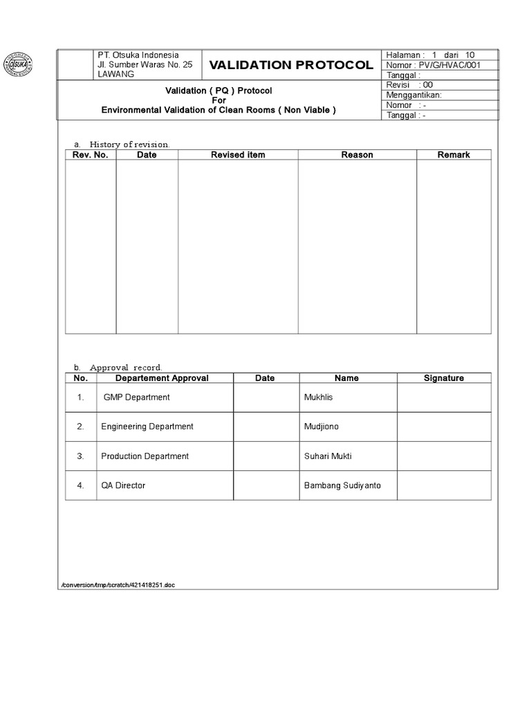 Protokol PQ HVAC | PDF | Hvac | Verification And Validation