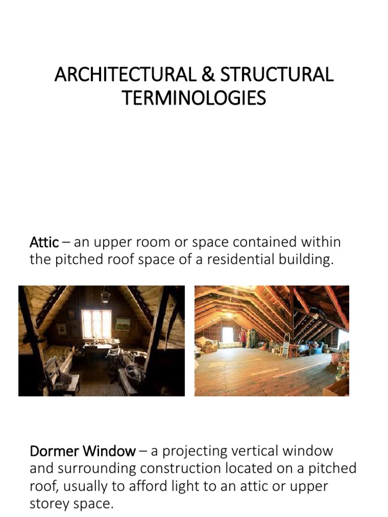 Architectural Structural Terminologies | PDF | Truss | Roof