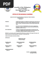 Barangay Letter Short | PDF