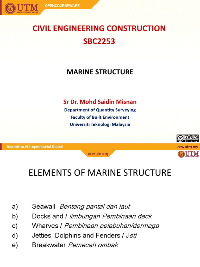 Marine Structure | PDF | Tide | Deep Foundation