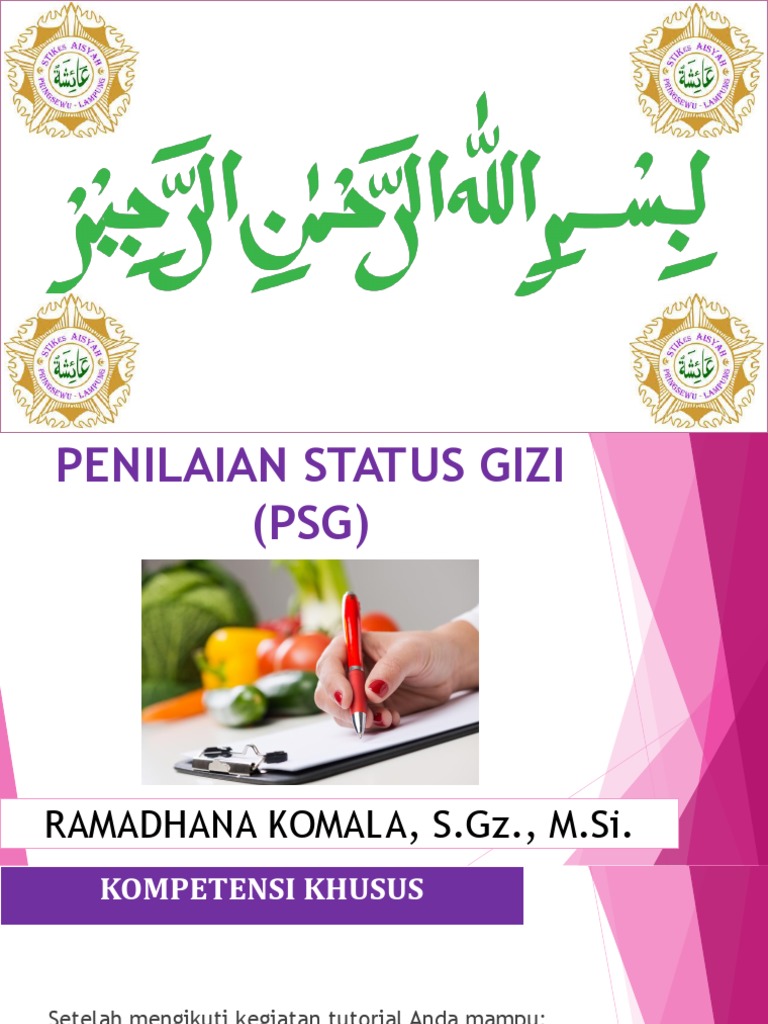 PPT PSG - Metode Penilaian Status Gizi | PDF
