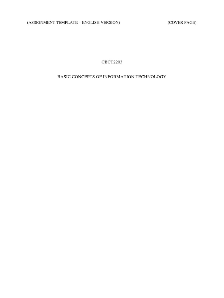 Basic Concept of Information Technology | PDF