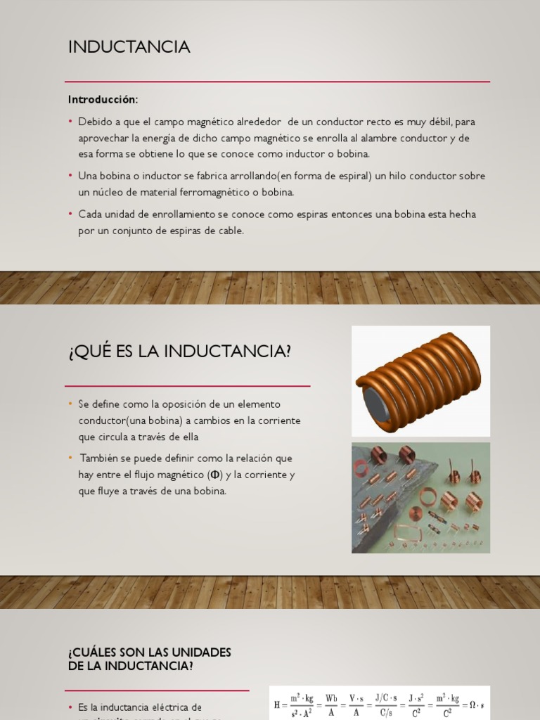 Inductancia Y Tipos De Bobinas Pdf Inductor Inductancia