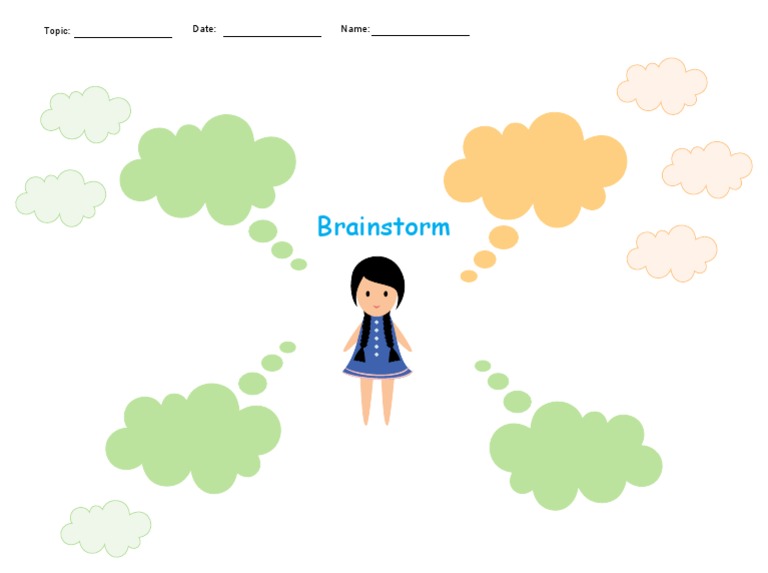 Brainstorm Graphic Organizer PDF | PDF