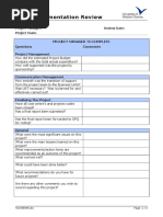 Post Implementation Review Report: Template | PDF | Goal | Reliability ...