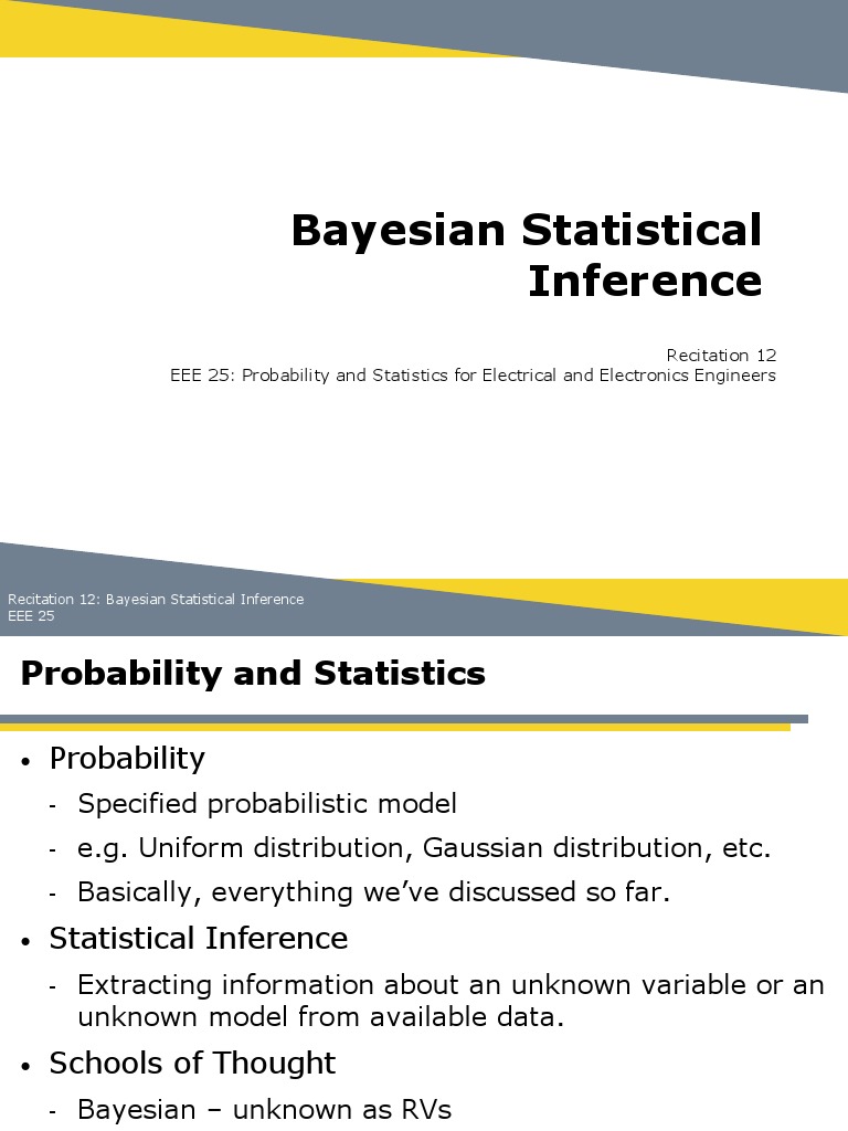 EEE25 | Download Free PDF | Statistical Inference | Bayesian Inference