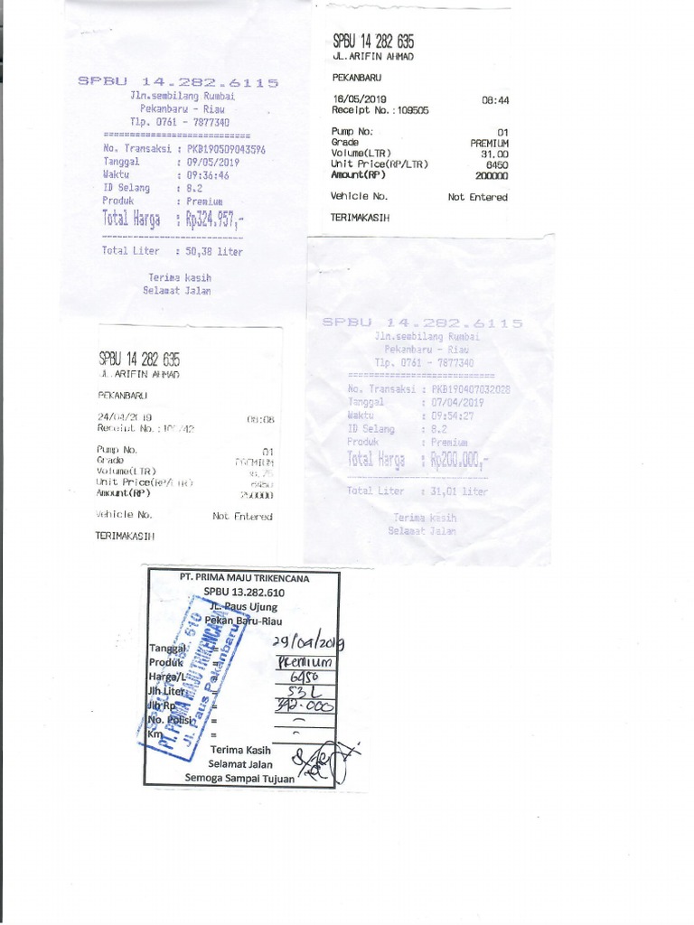 Kwitansi BBM PDF | PDF