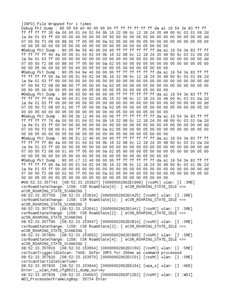 Host Driver Logs Current | PDF | Wi Fi | Networks
