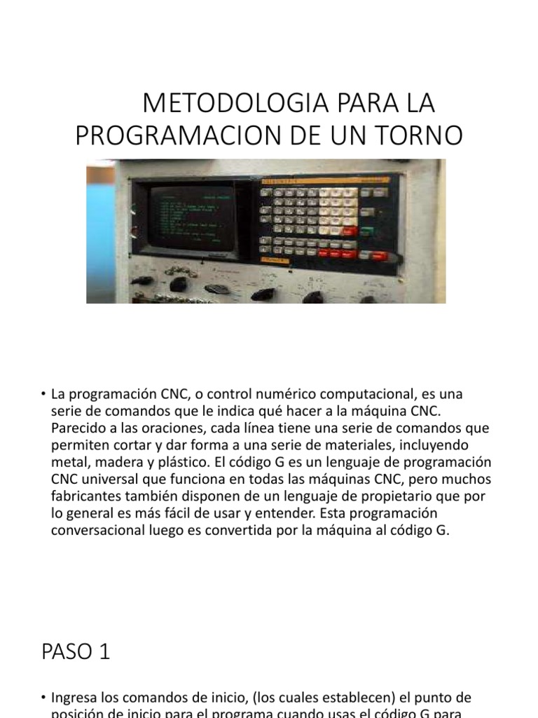 Metodologia Del Torno | PDF | Perforar | Control numerico