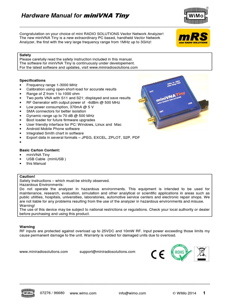 Minivna Tiny: Hardware Manual For | PDF | Usb | Device Driver