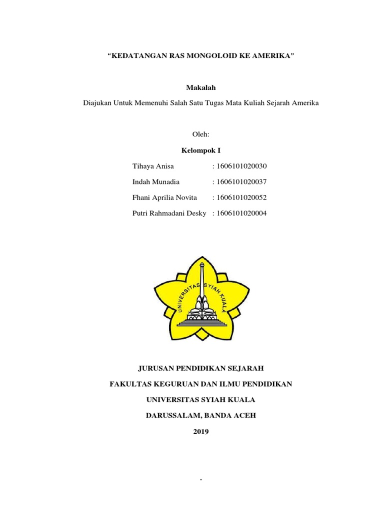 Kedatangan Ras Mongoloid Ke Amerika | PDF