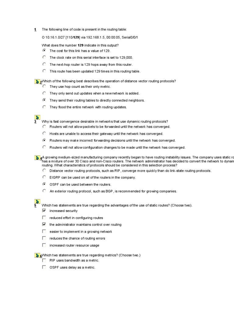 Chapter 3 CCNA 2 | Download Free PDF | Routing | Router (Computing)