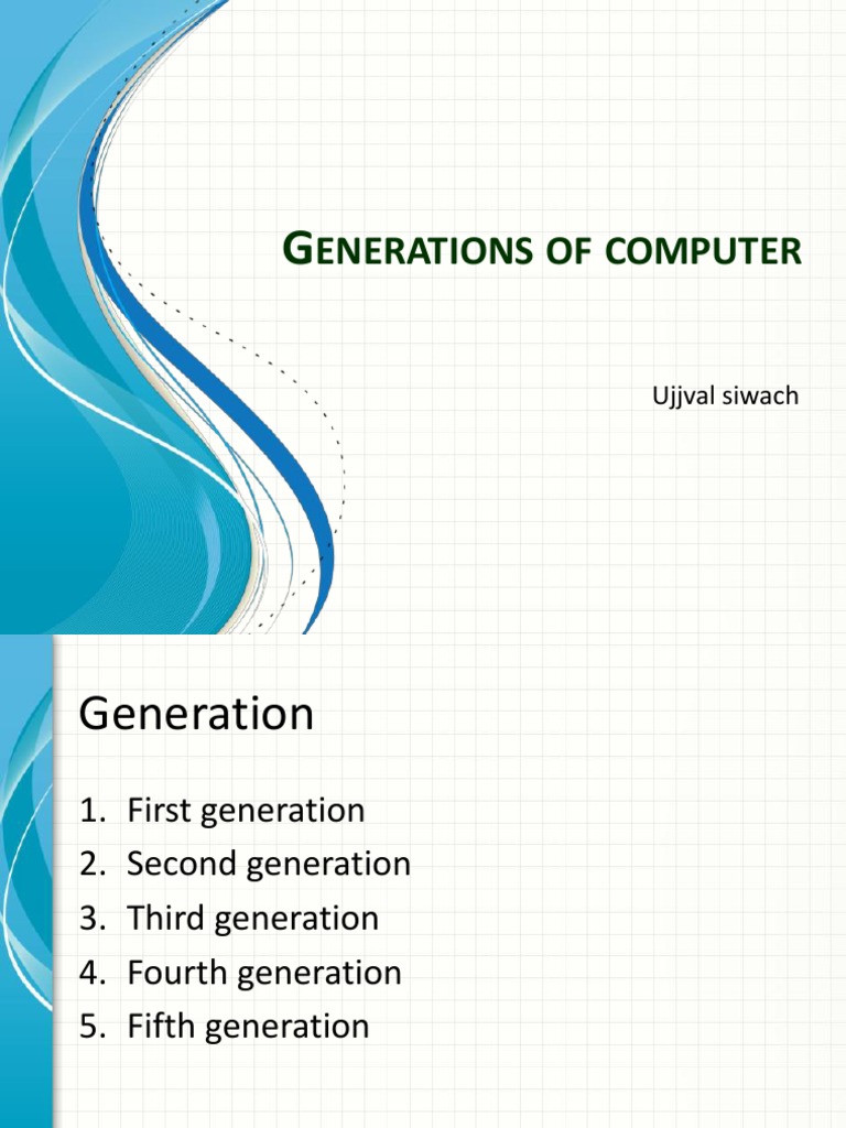 Generations of Computer | PDF | Computers | Young Adult