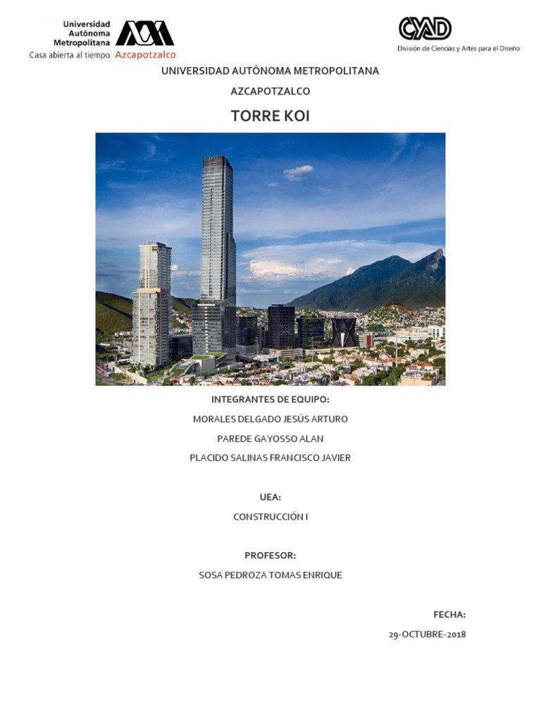 Torre Koi | PDF | Liderazgo en Energía y Diseño Ambiental | Conservación de energía