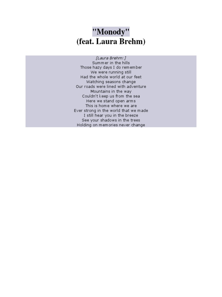 Monody | PDF