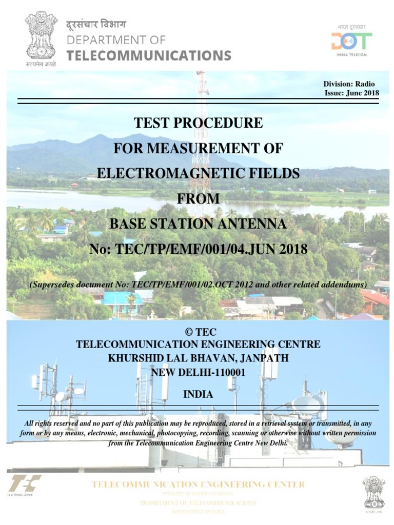 TSTP EMF Measurement PDF | PDF | Telecommunications Engineering | Wireless
