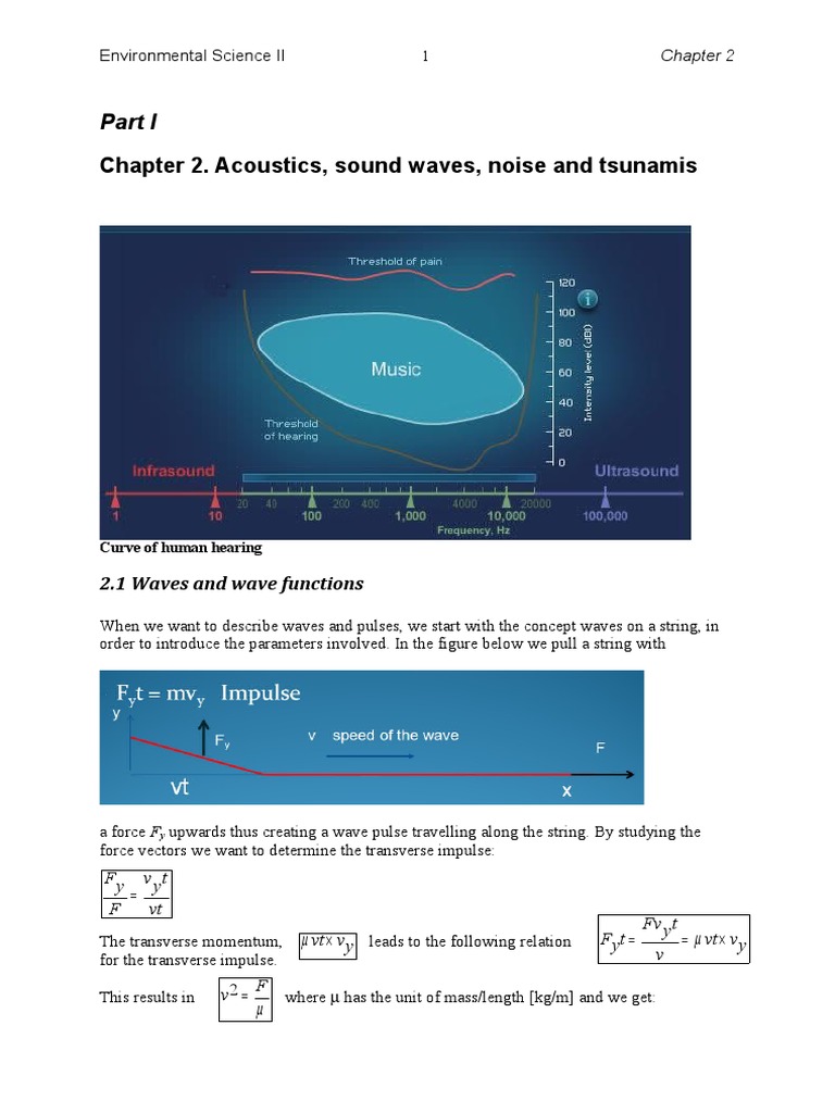 Chapter 2. Acoustics, Sound Waves, Noise and Tsunamis | PDF | Sound | Waves