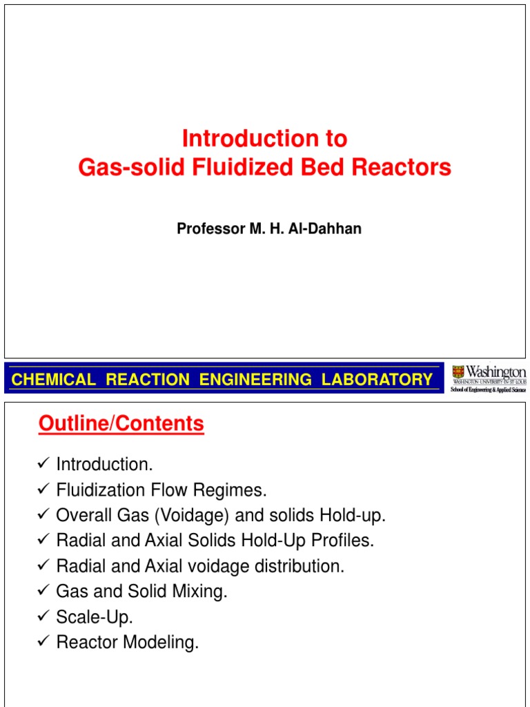 Introduction To Gas-Solid Fluidized Bed Reactors | PDF | Fluidization ...